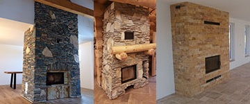 Inšpirácie obkladov na krb z prírodného kameňa obklad na krb